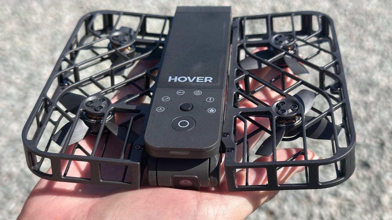 This foldable drone fits in the palm of my hand and takes th ...